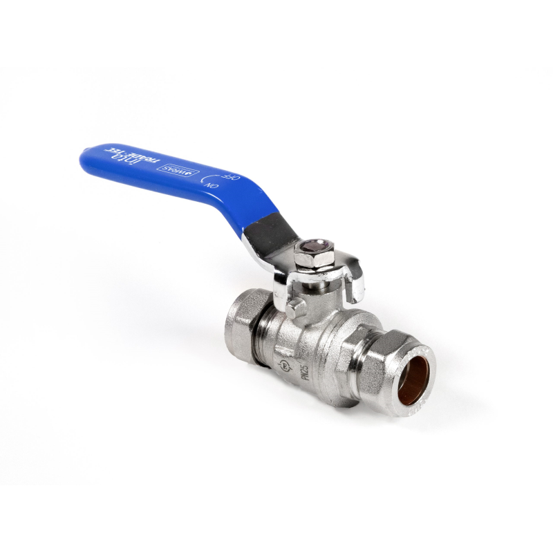 Intatec Tradetec 28Mm Level Ball Valve Blue With Red Sleeve | CCL ...